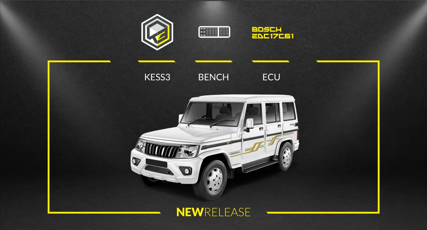 Remap in BENCH mode some Mahindra models with Bosch EDC17C61 control ...